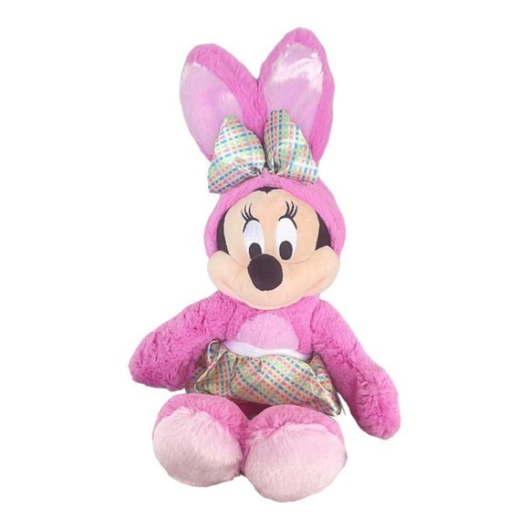 Disney | Toys | Disney Store Minnie Mouse Pink Easter Bunny Plush ...